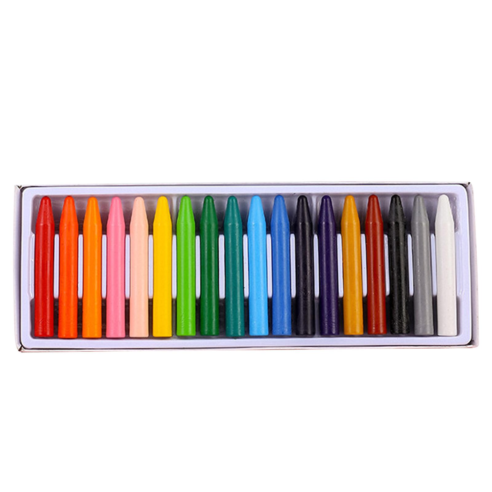 Kindergarten Kids Washable Non-Sticky Crayons Set Easy Coloring Paint ...