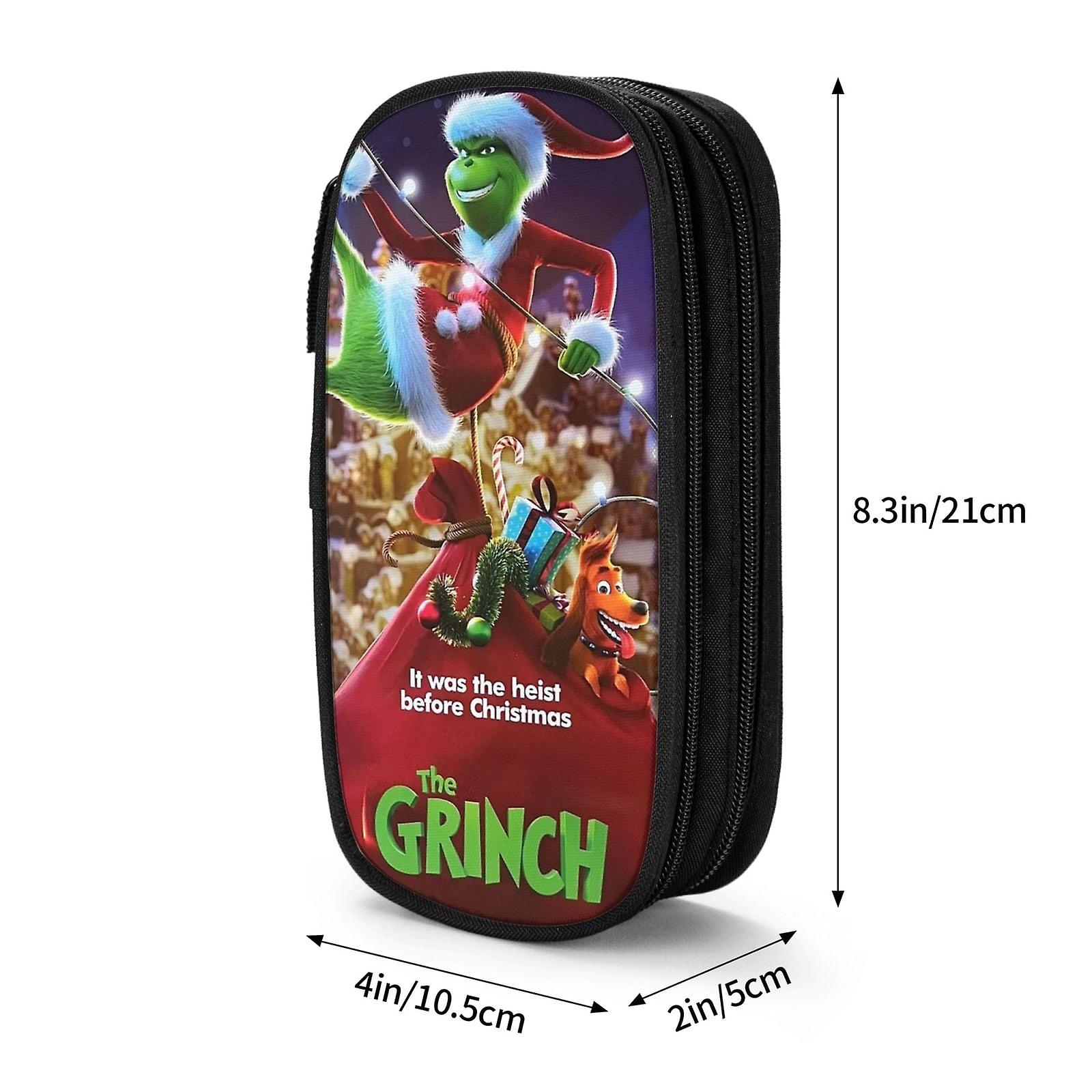 Grinch Pencil Case, Large Capacity Pencil Pouch, Aesthetic Zipper ...