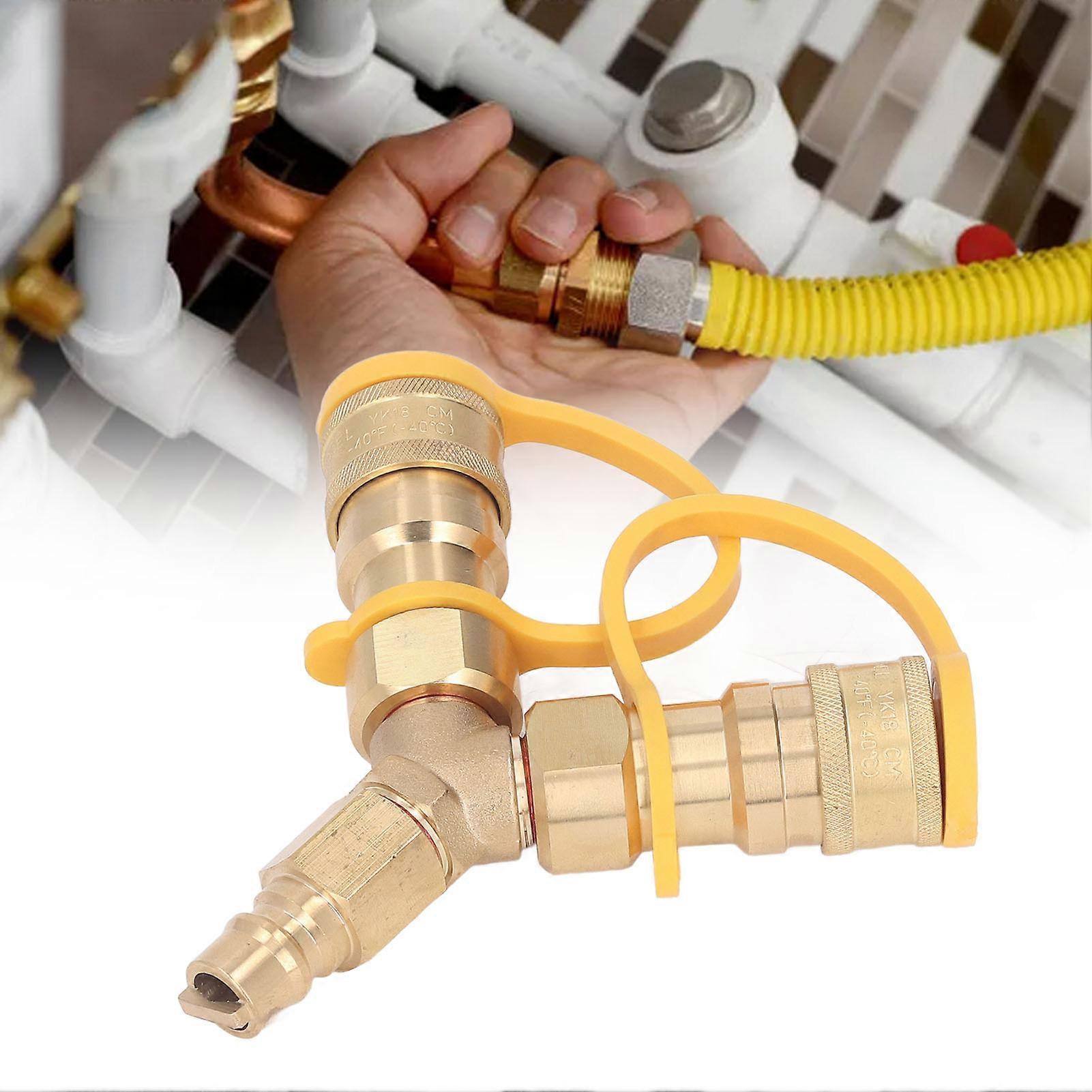 Y Splitter Natural Gas Quick Connect Adapter For Grills Generators ...