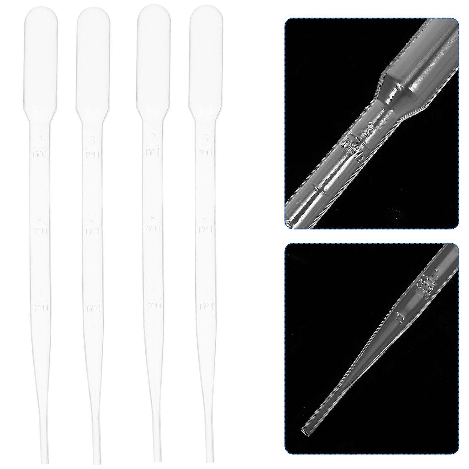 100pcs Clear Droppers Laboratory Dropper Calibrated Dropper Essential ...