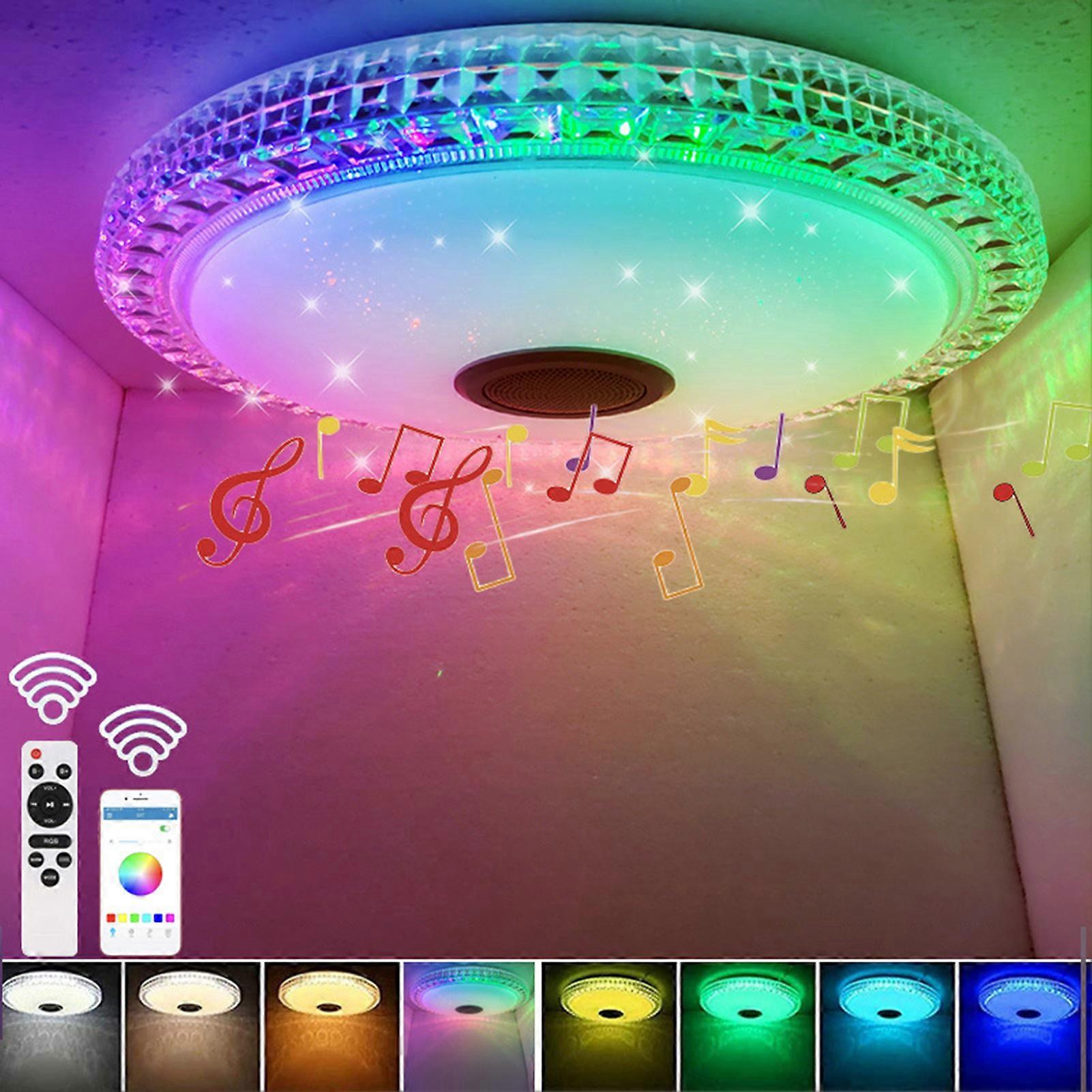 Smart Ceiling Lamp Remote Control Dimmable Glare-Free Bluetooth ...