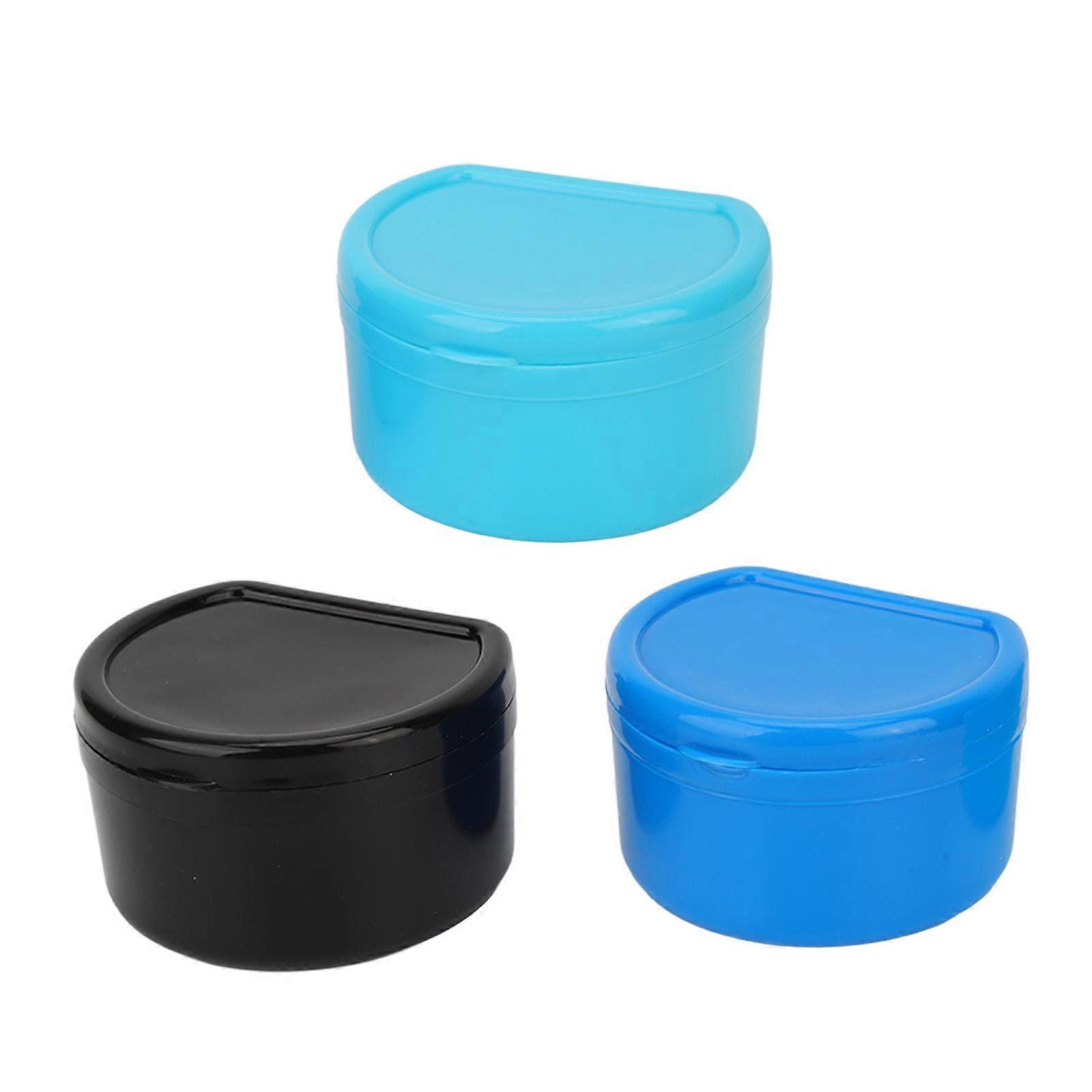 3pcs Mouthguard Box Portable Sturdy Waterproof Dustproof Denture Case ...