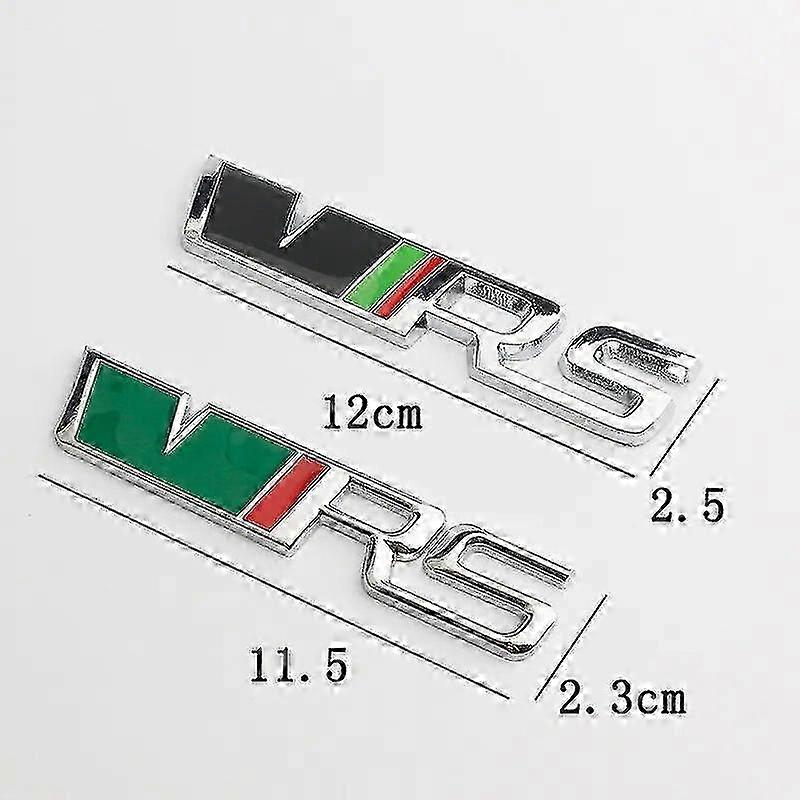 3d Metal Vrs Logo Car Front Grill Emblem Badge Trunk Stiker For Skoda ...