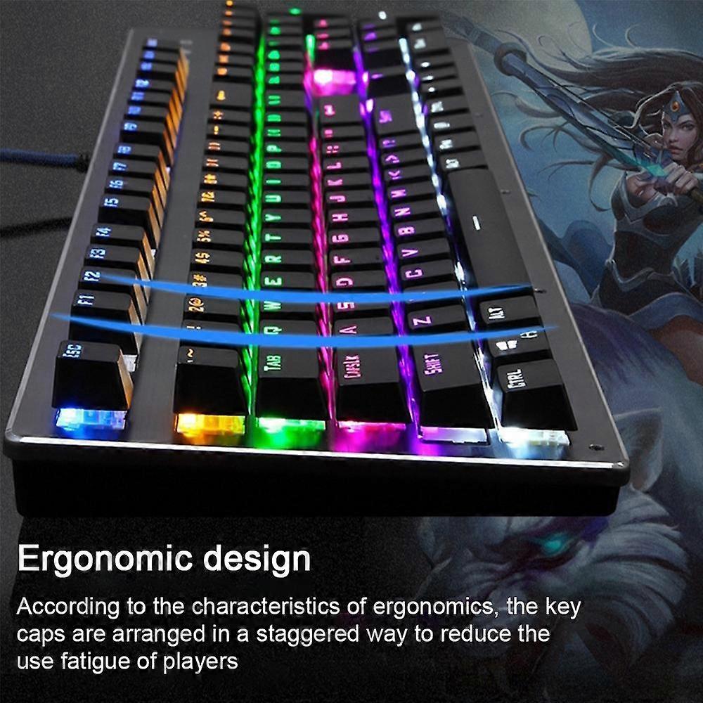 Gaming Keyboard Wired Floating Keyboard Ergonomic Water-Resistant ...