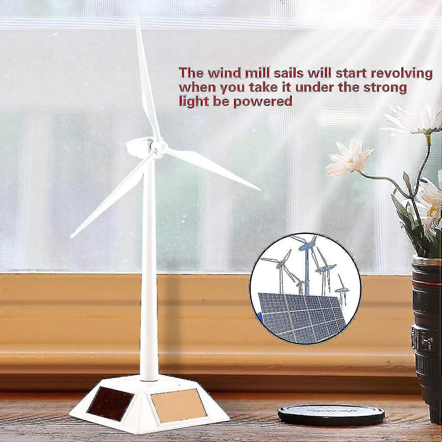 Windmill Model - Solar Powered 3d Windmill Model Assembled Craft Wind ...