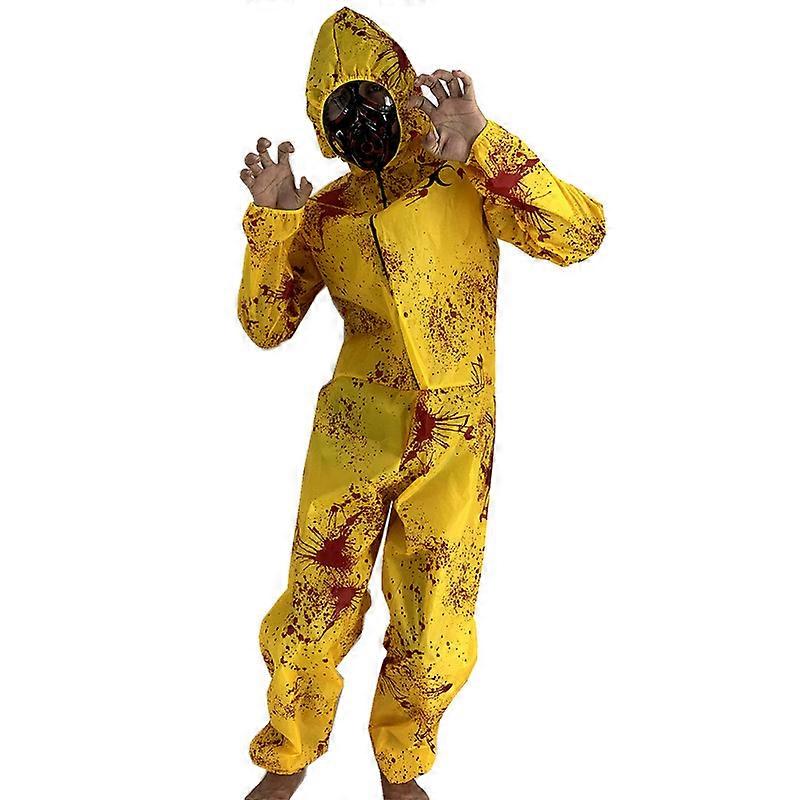 Walking Dead Zombie Horror Costume Kid Halloween Catsuit Hazmat Adult ...