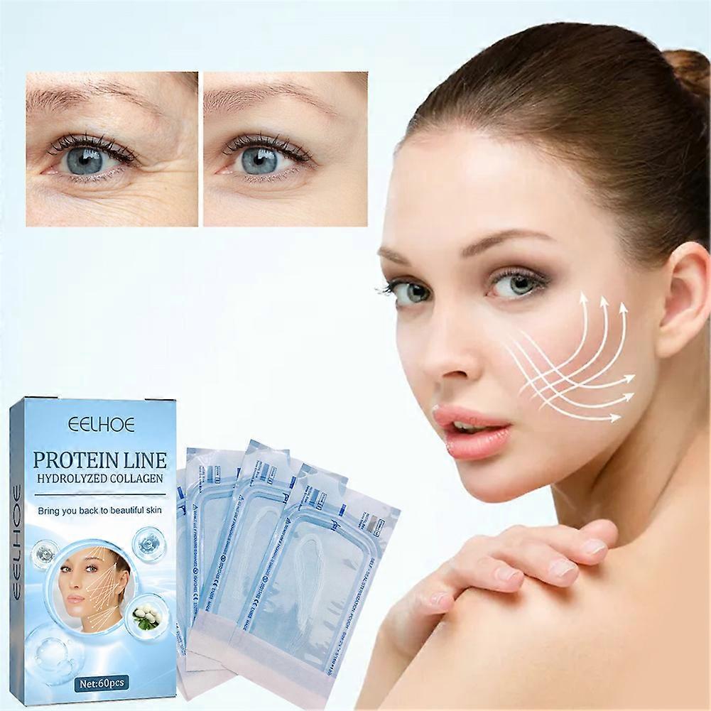 120pcs EELHOE Silk Collagen Thread Face Firming Anti Aging Wrinkle ...