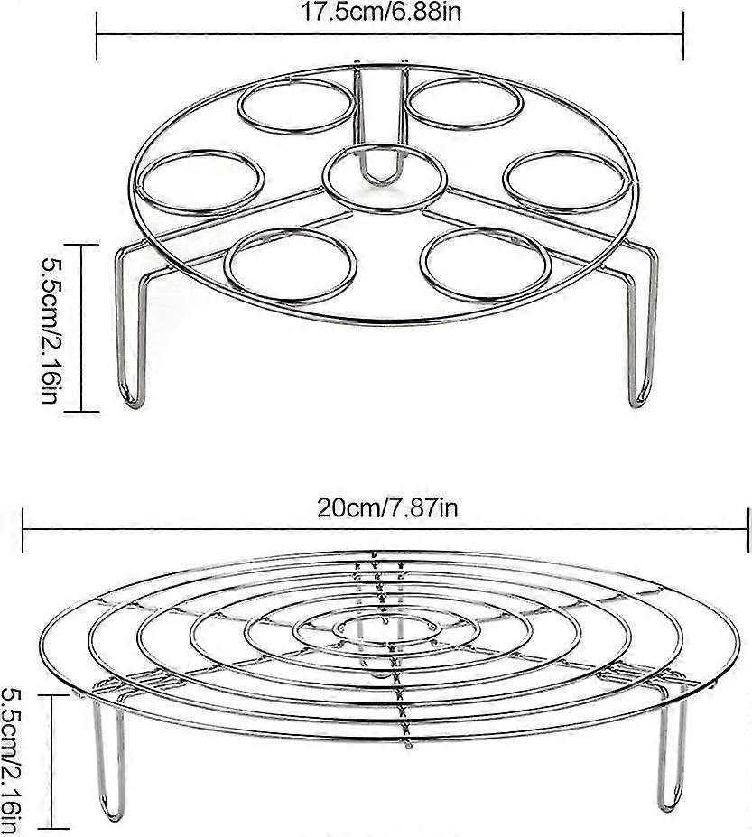 Set Of 2 Stainless Steel Cooking Grates Round Steamer Cookware | Fruugo UK