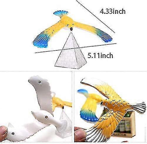 8 Sets Balance Bird Balancing Eagle Gravity Bird With Pyramid ...