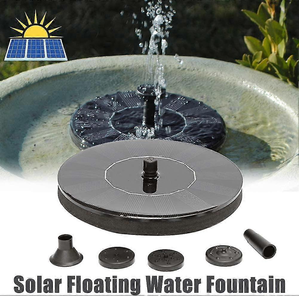 Sol fontän för fågelbad, 3,5w mini sol vatten fontän fristående sol ...