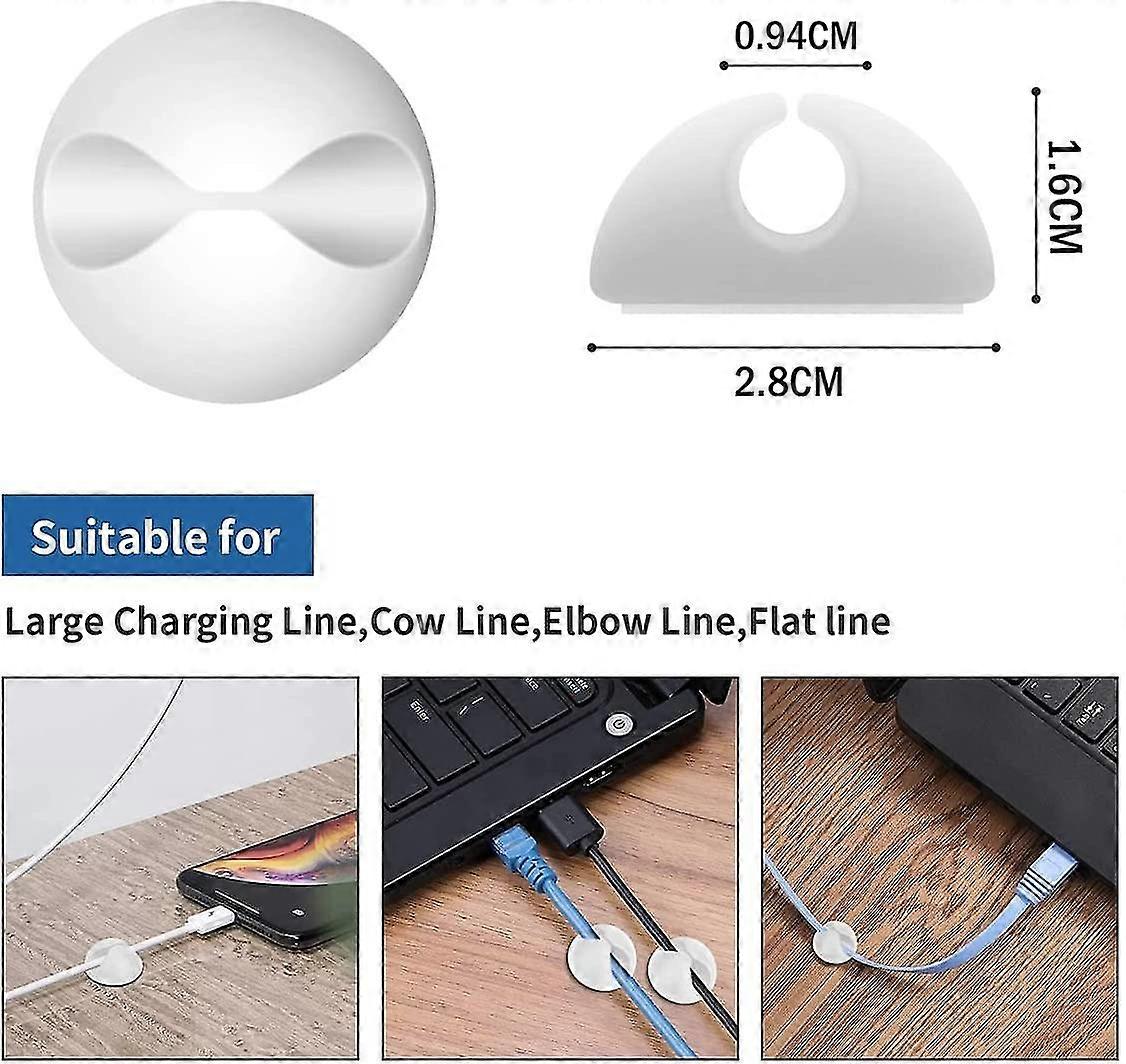 Cable Clips, Cable Holder, Cable Organisers Cable Tidy Clips Wire ...