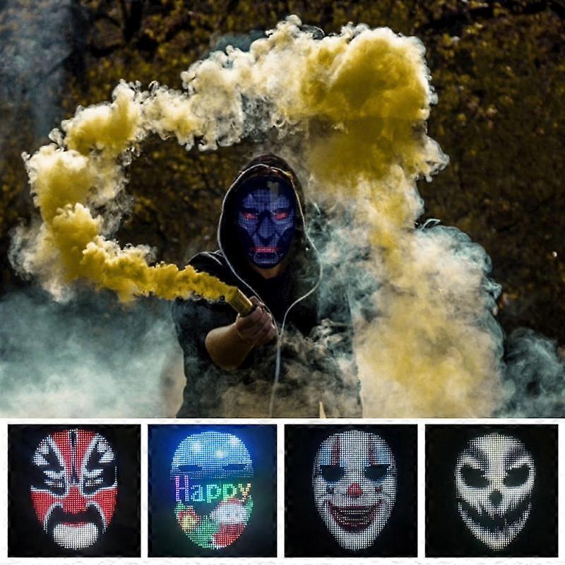 Bluetooth APP Control Smart Masks Led Display Light Up Mask ...