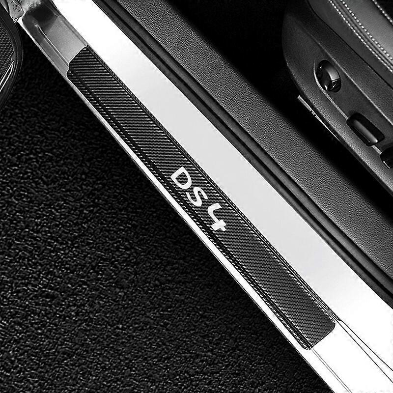 Car Interior 4PCS Car Door Sill Anti Scrath Stickers For Citroen DS DS3 ...
