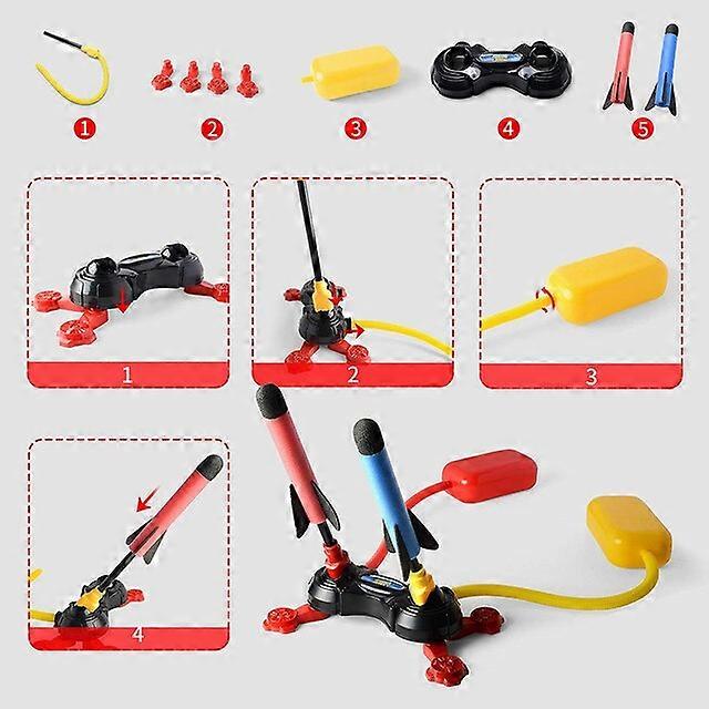 Toy Rocket Launcher for Kids, Fun Outdoor Toys for Kids, Sturdy ...