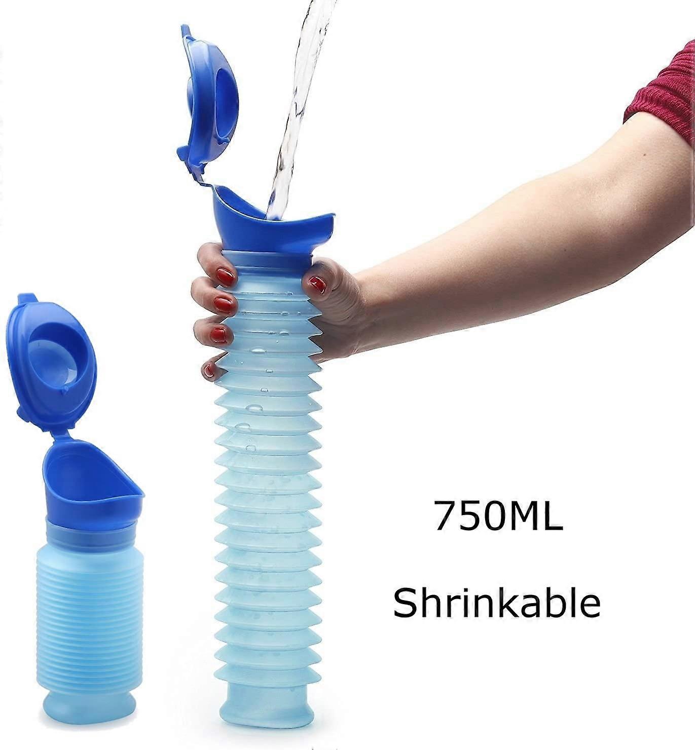Emergency Toilet Urinal Outdoor Urine Bottle Funnel, 4pcs Shrinkable ...