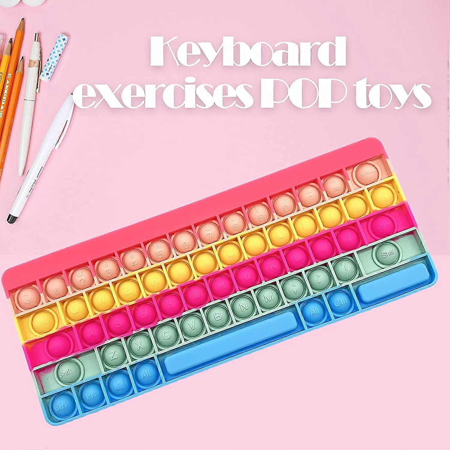 Big Size Pop Keyboard Game, Push Bubble Popper Fidget Toy, Bubble ...