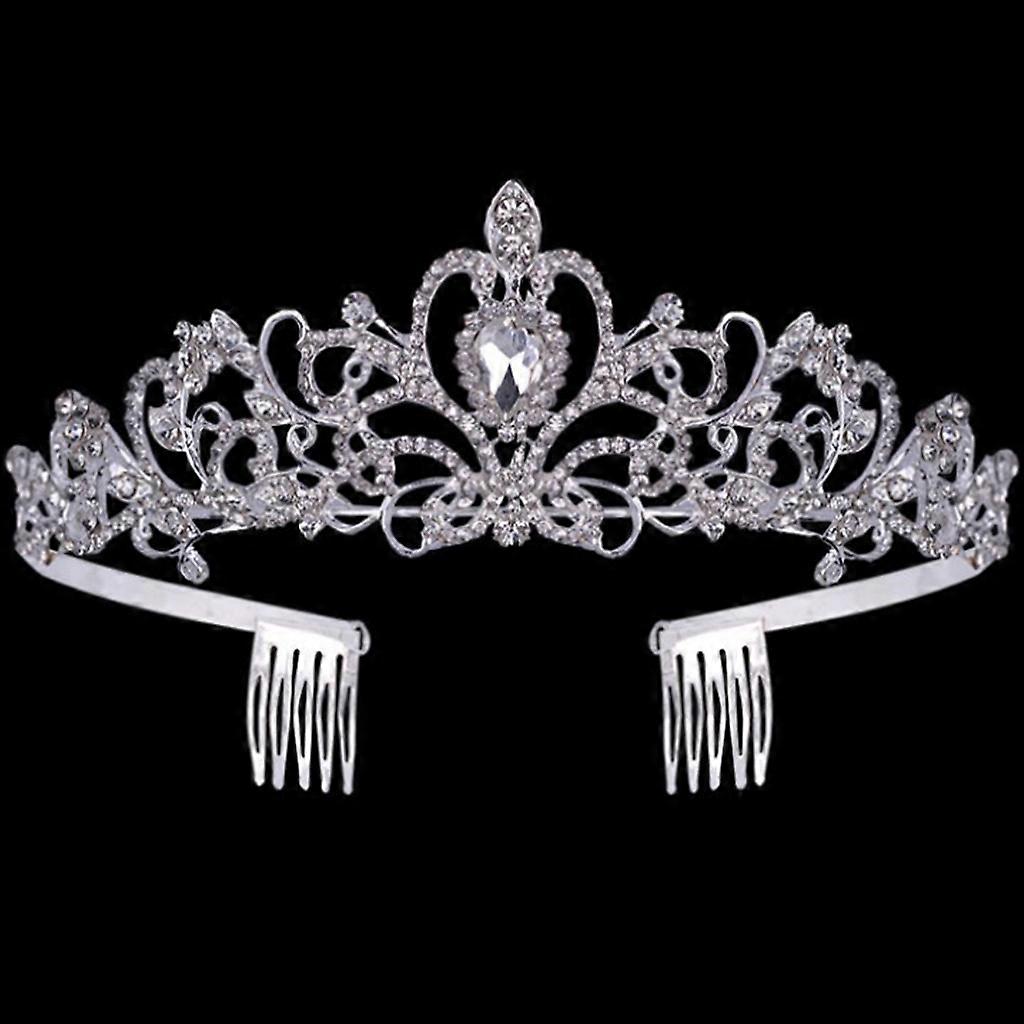 Tiaras Crown, Crystal AB Rhinestones Tiaras and Crowns for Women ...