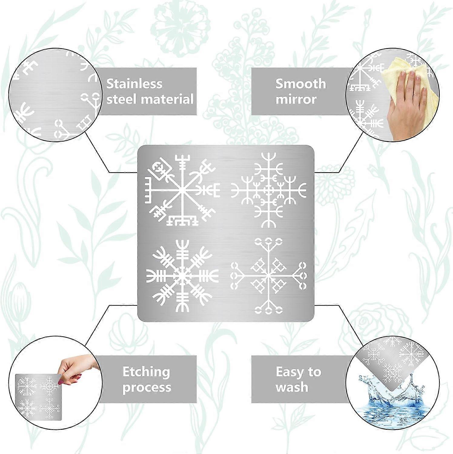 Viking Stencil Symbol Reusable Drawing Journal Stencil Rune Pattern ...