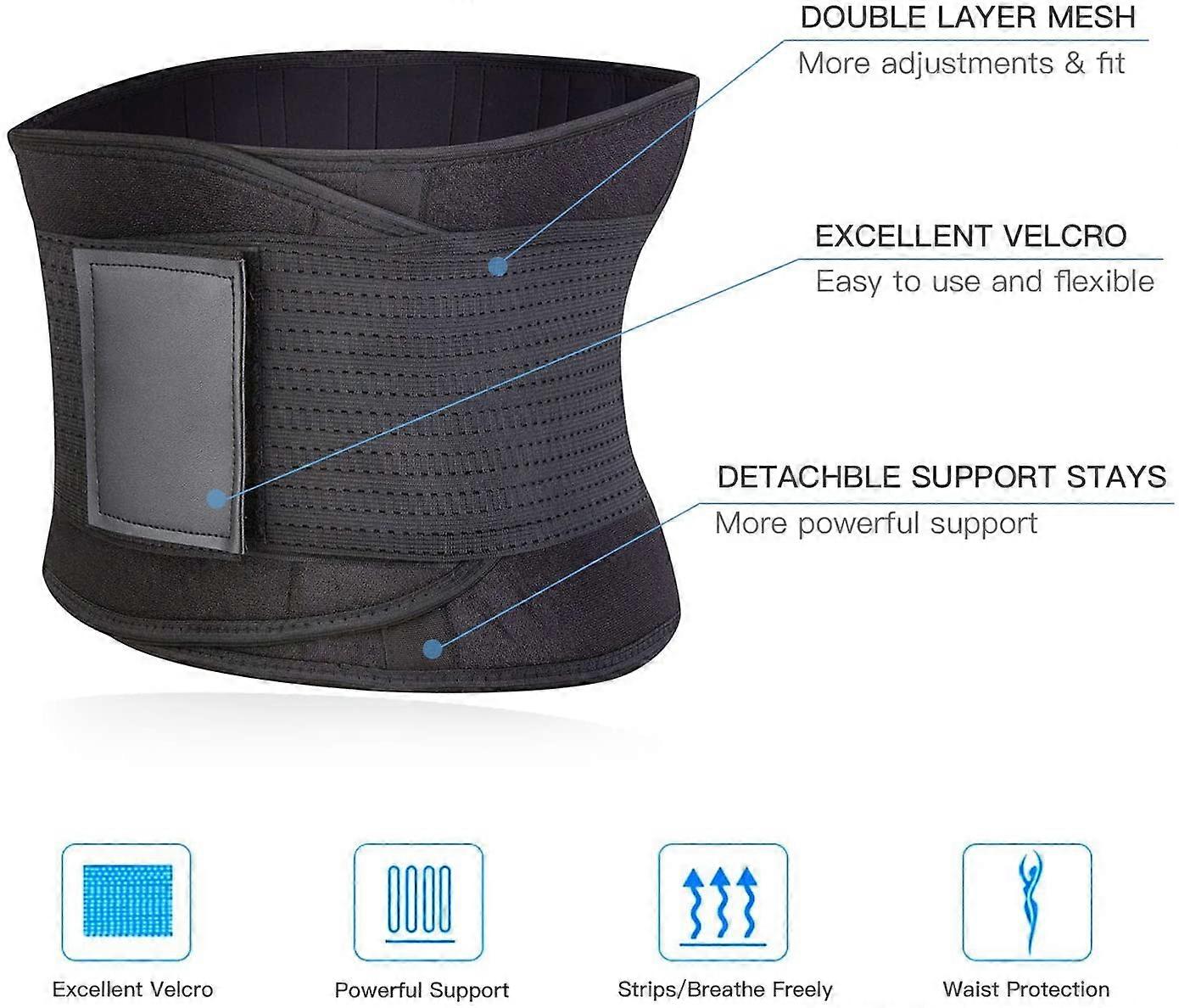 Lower Back Brace Pain Relief - Double Pull Lumbar Support Belt for ...