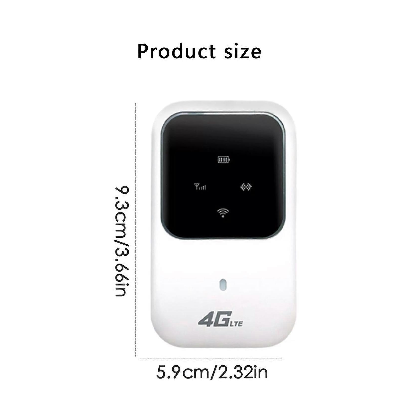 Mobile WiFi Portable Hotspot with 500MB Data 4G LTE Speed, SIM Card Added js | Fruugo UK