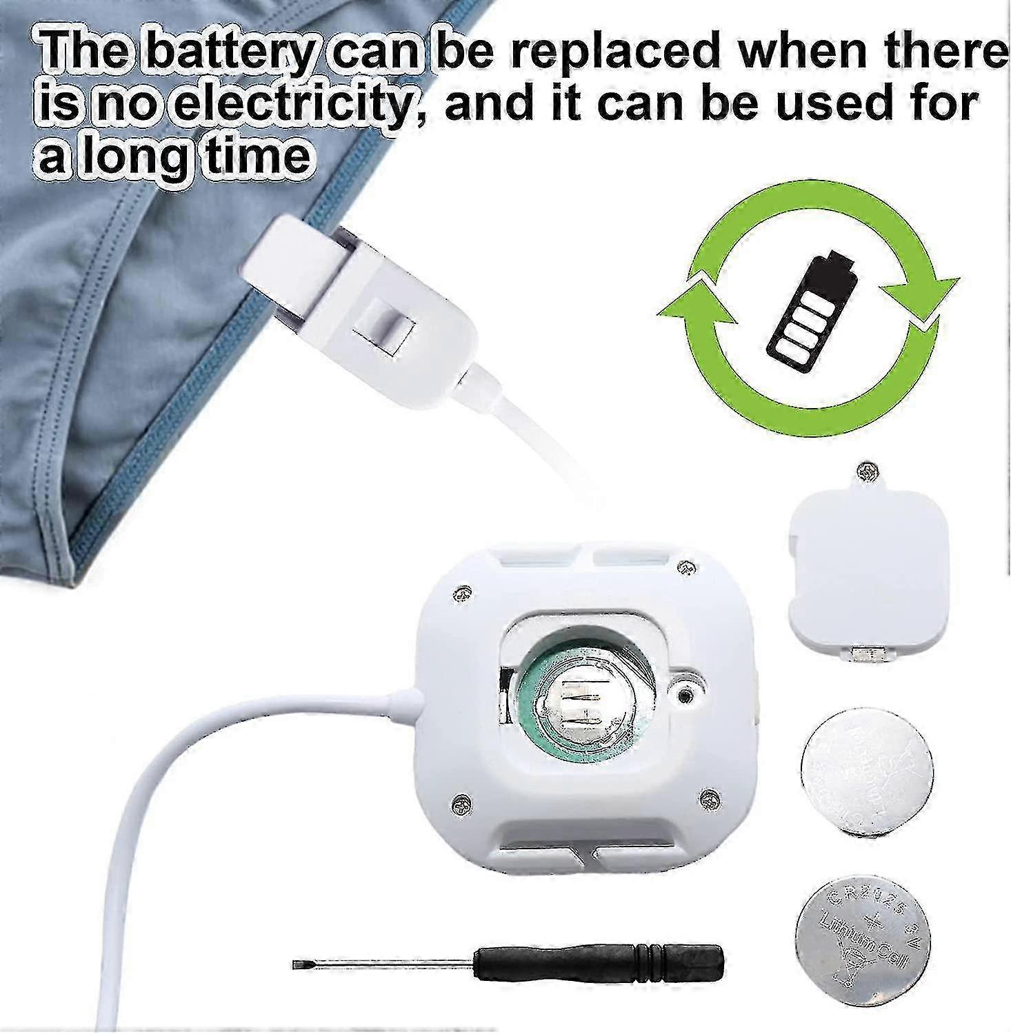 Bedwetting Alarm For Boys And Girls Pee Alarm With Volume, Vibration ...