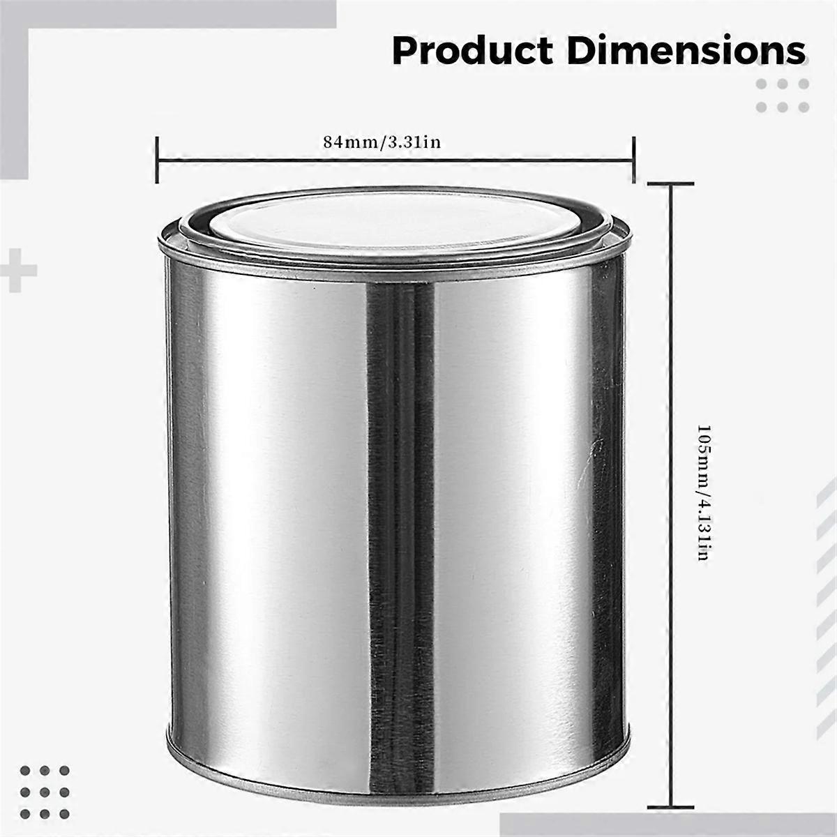 12Pcs Metal Paint Cans 0.5L Empty Unlined Paint Cans Metal Paint Pails ...