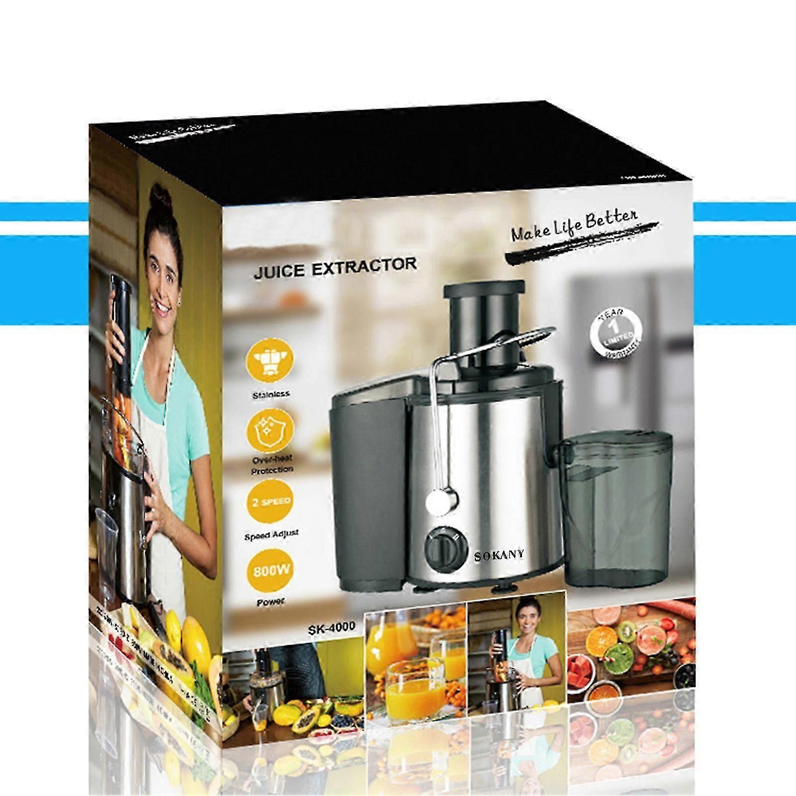 Juicer Machines Extractor 800w Centrifugal Juicers Electric Anti-drip 2 ...