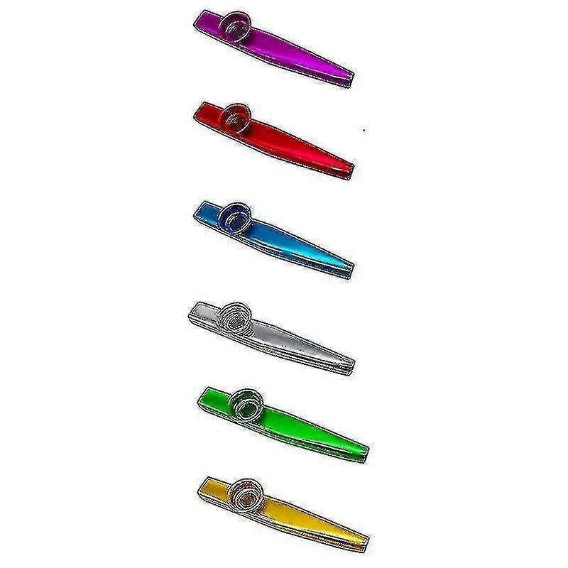 24-pack Metal Kazoos With 24 Pcs Kazoo Flute Diaphragms 6 Colors,good ...