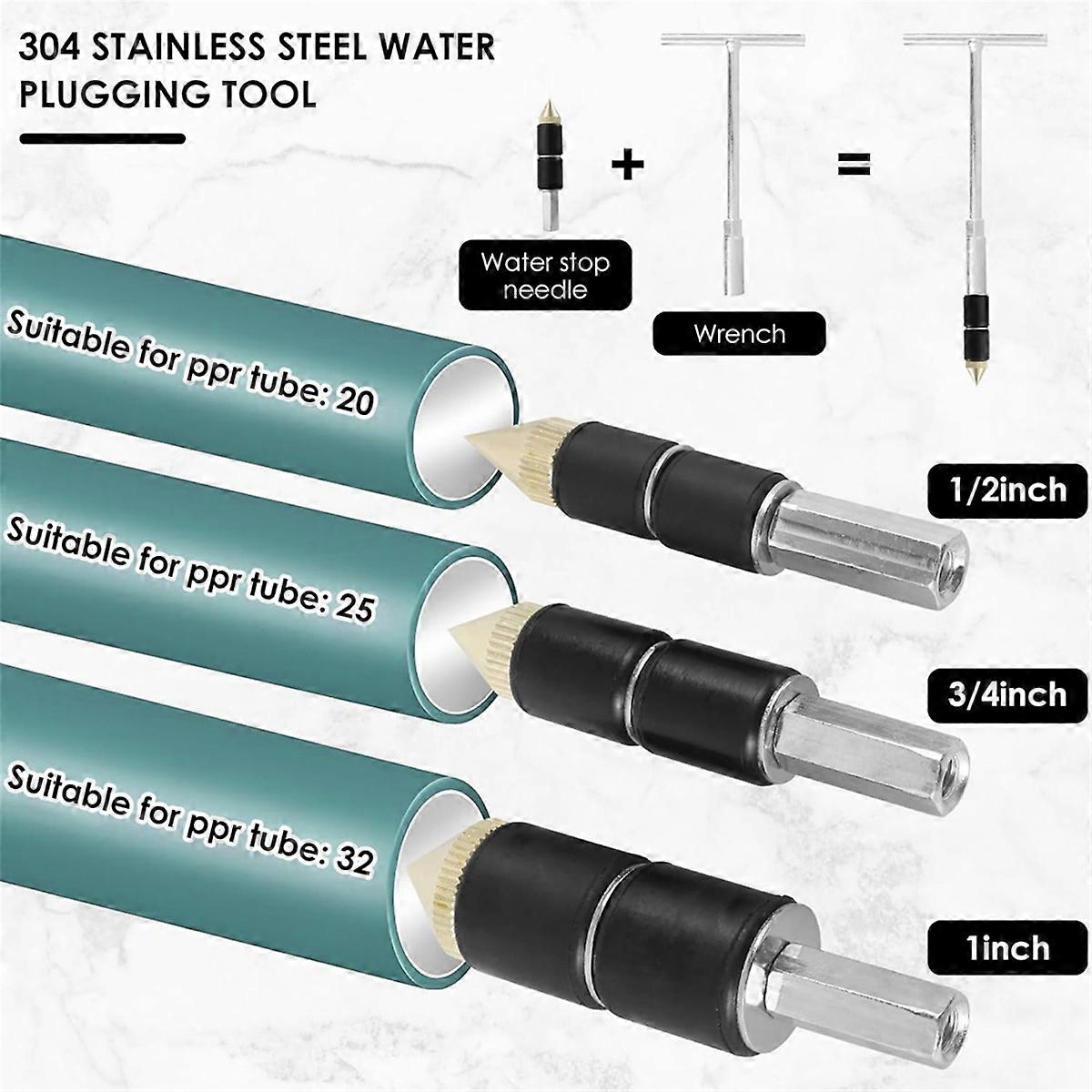 Pipe Water Stopper Kit, Hot Melt Water Stop Needles for Fast Water Line ...