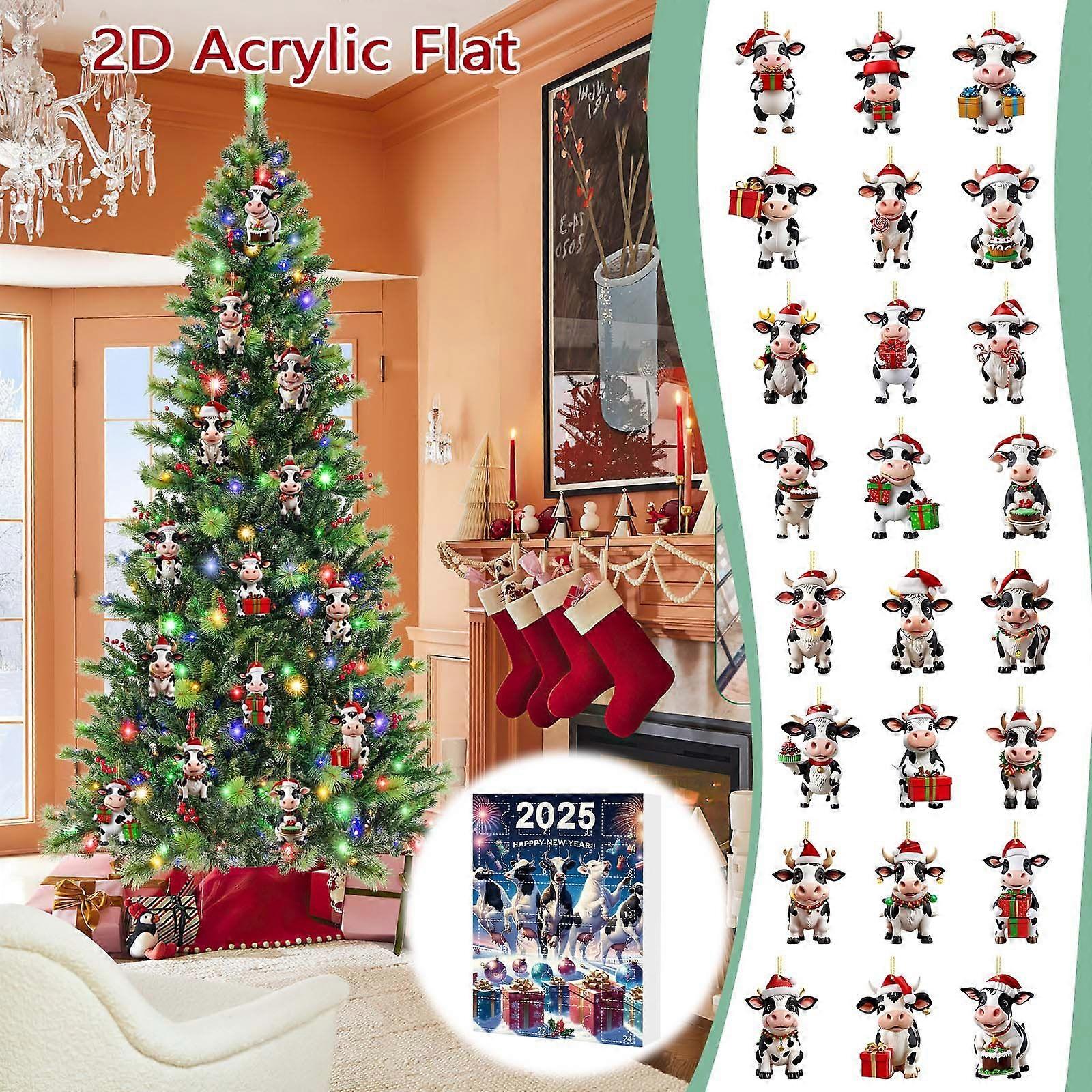 2025 Christmas Arrival Countdown Blind Box Santa Claus Dairy Farm ...