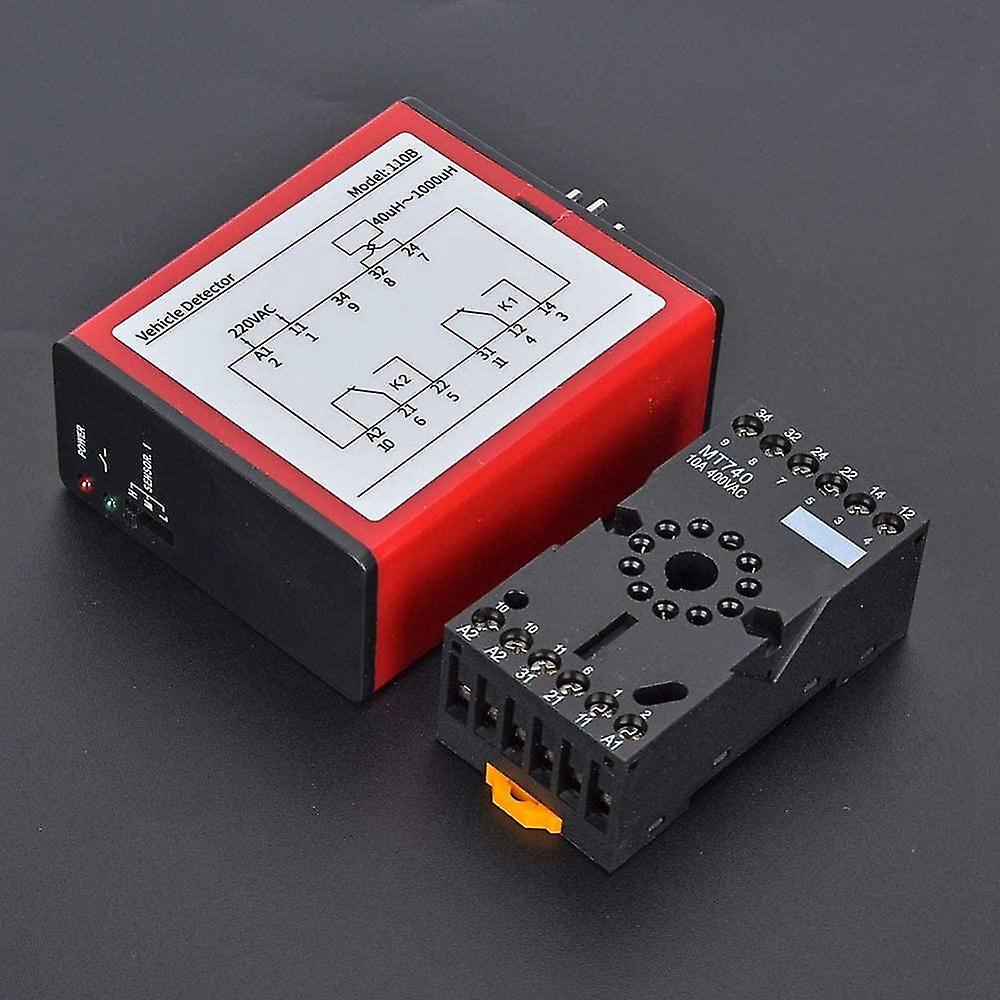 110b Vehicle Detector Ac220v Single Channel Inductive Vehicle Loop ...