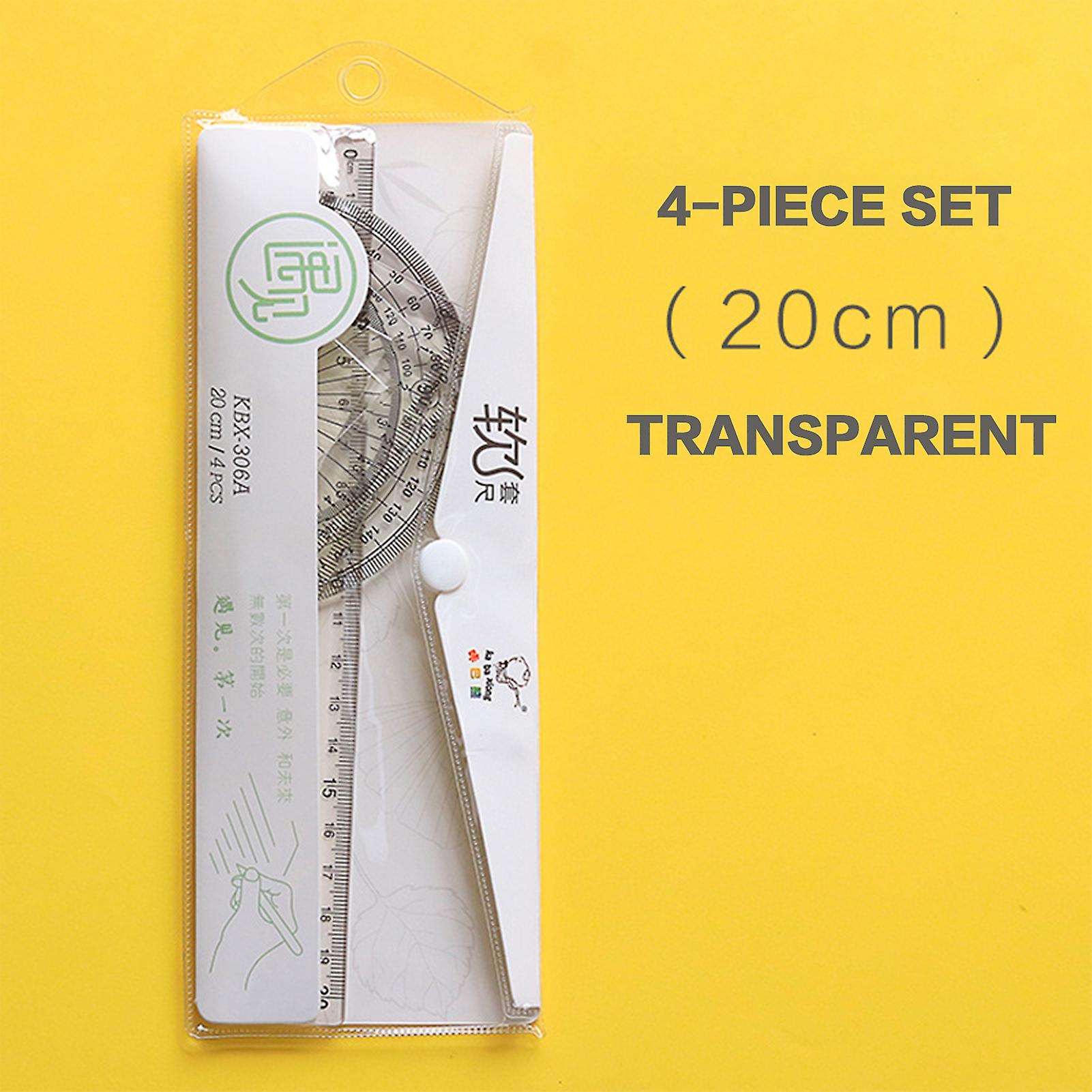 Student Portable Stationery Set Scale Precision Protractor Ruler For ...