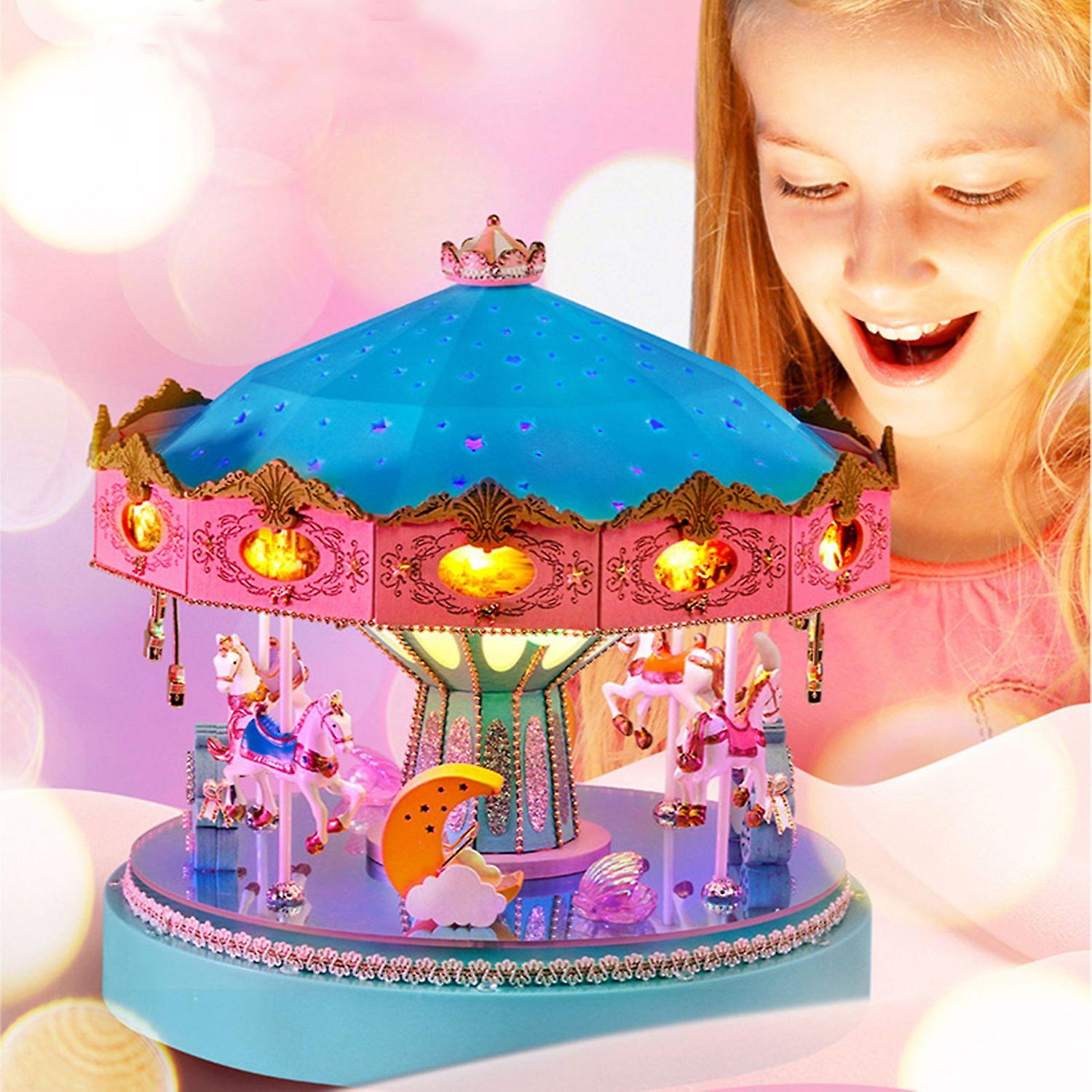 Mr. Christmas Animated Carousel with Santa, Reindeer, and Elves | Fruugo UK
