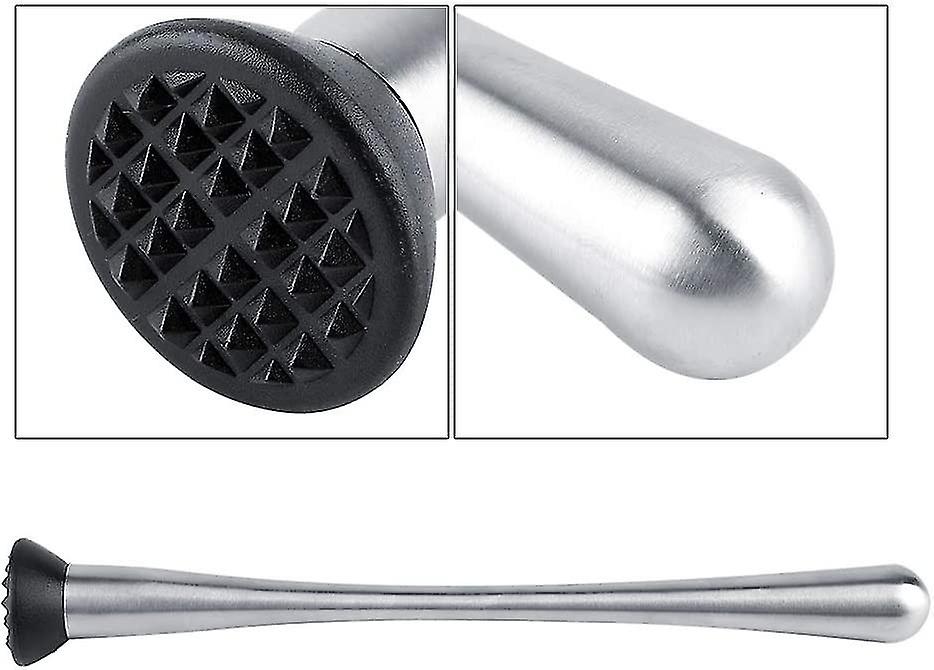 Long Stainless Steel Cocktail Muddler, 11inch Professional Drink ...