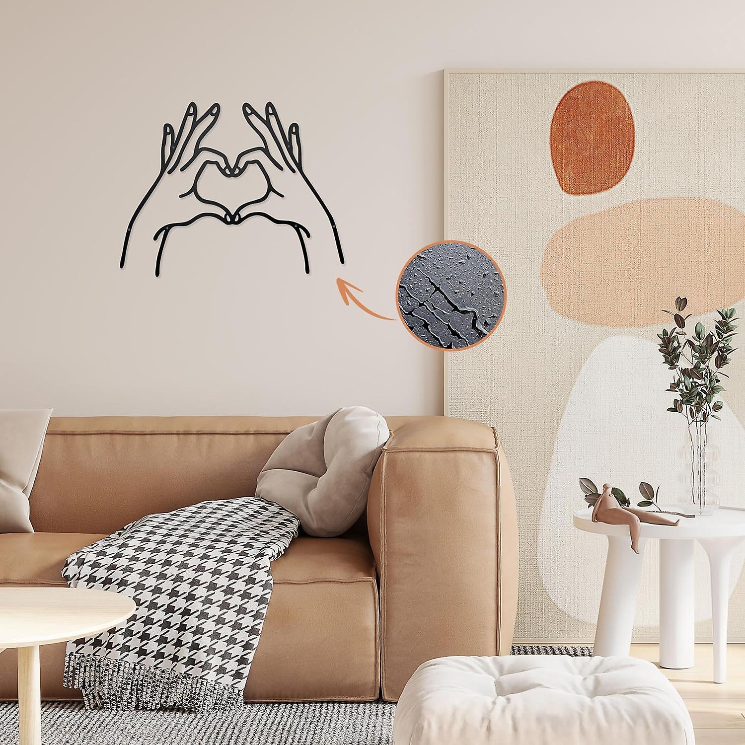 Heart Hands Sign Decor Love Hands Sign Wall Decor Boho Decor Love Wall ...