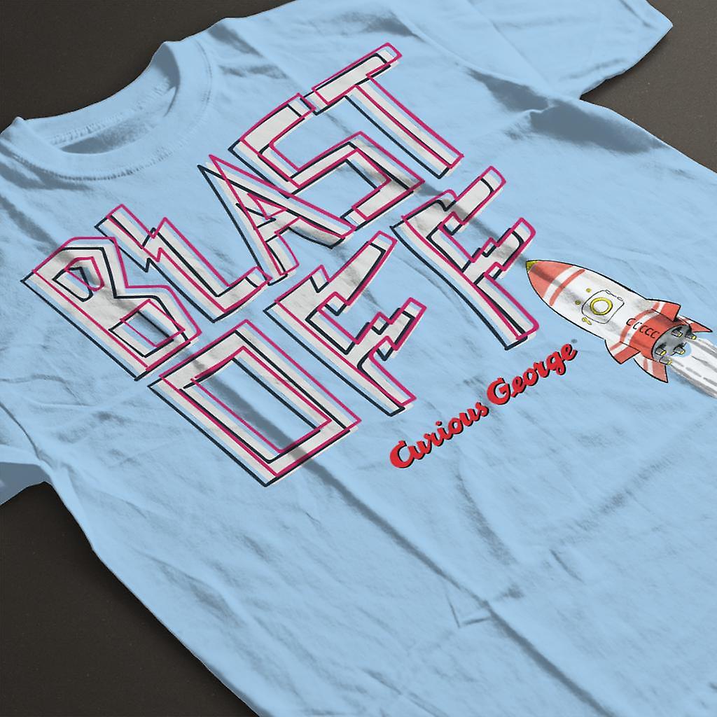 Curious George Blast Off Rocket Women's T-Shirt | Fruugo US