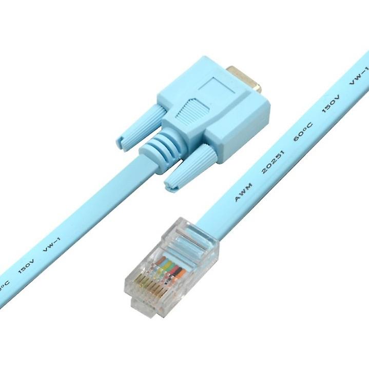 1.5m RJ45 Male to 9 Pin RS232 RS-232 DB9 Female Plug LAN Router Cable ...
