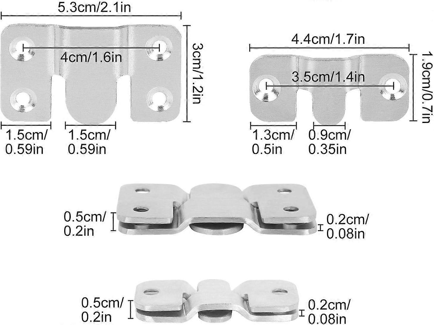 20 Pairs Stainless Steel Photo Frame Hook, Wall Mounting, Wall Mirror ...