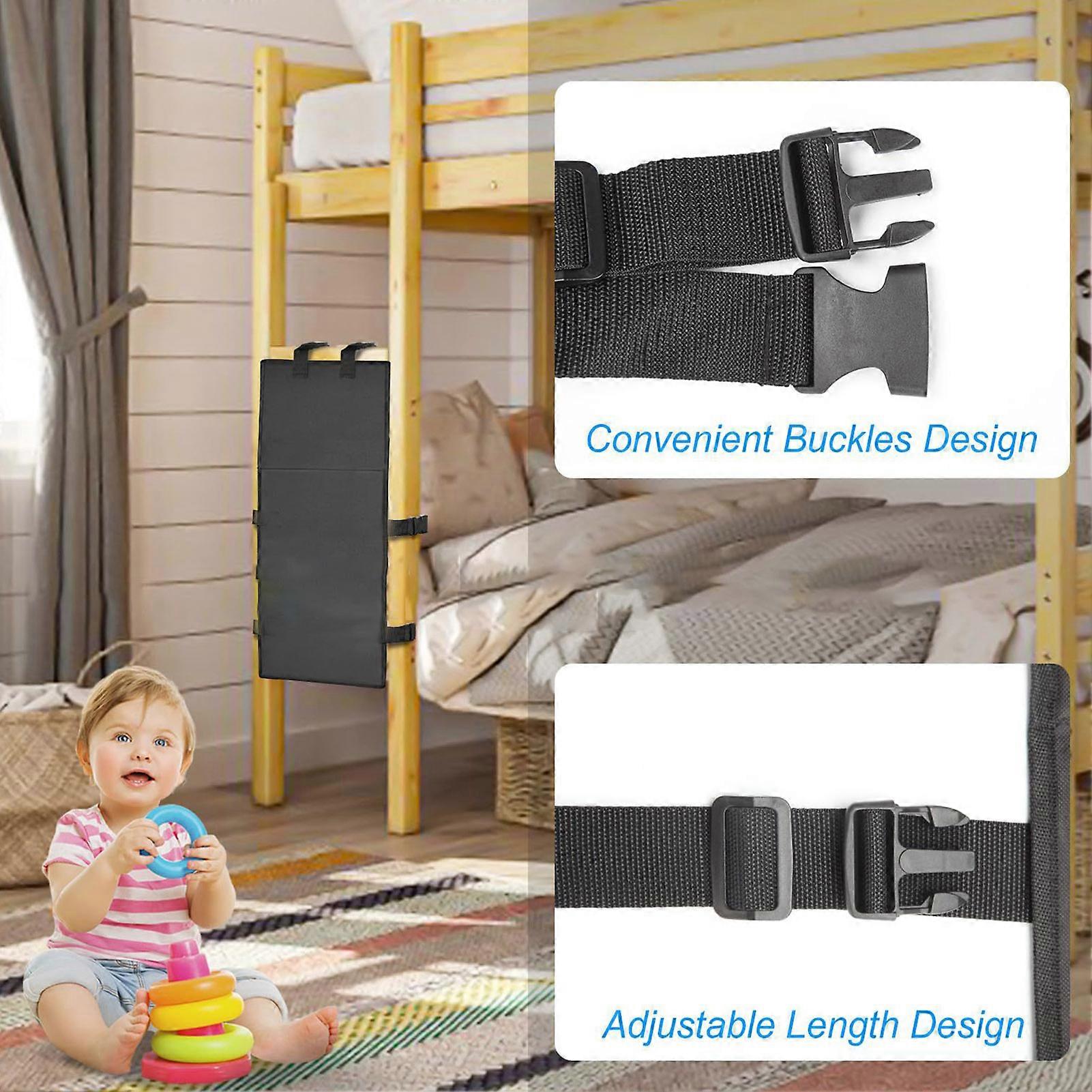Bunk Bed Ladder Cover with 6 Safety Buckles Foldable Design Ladder ...