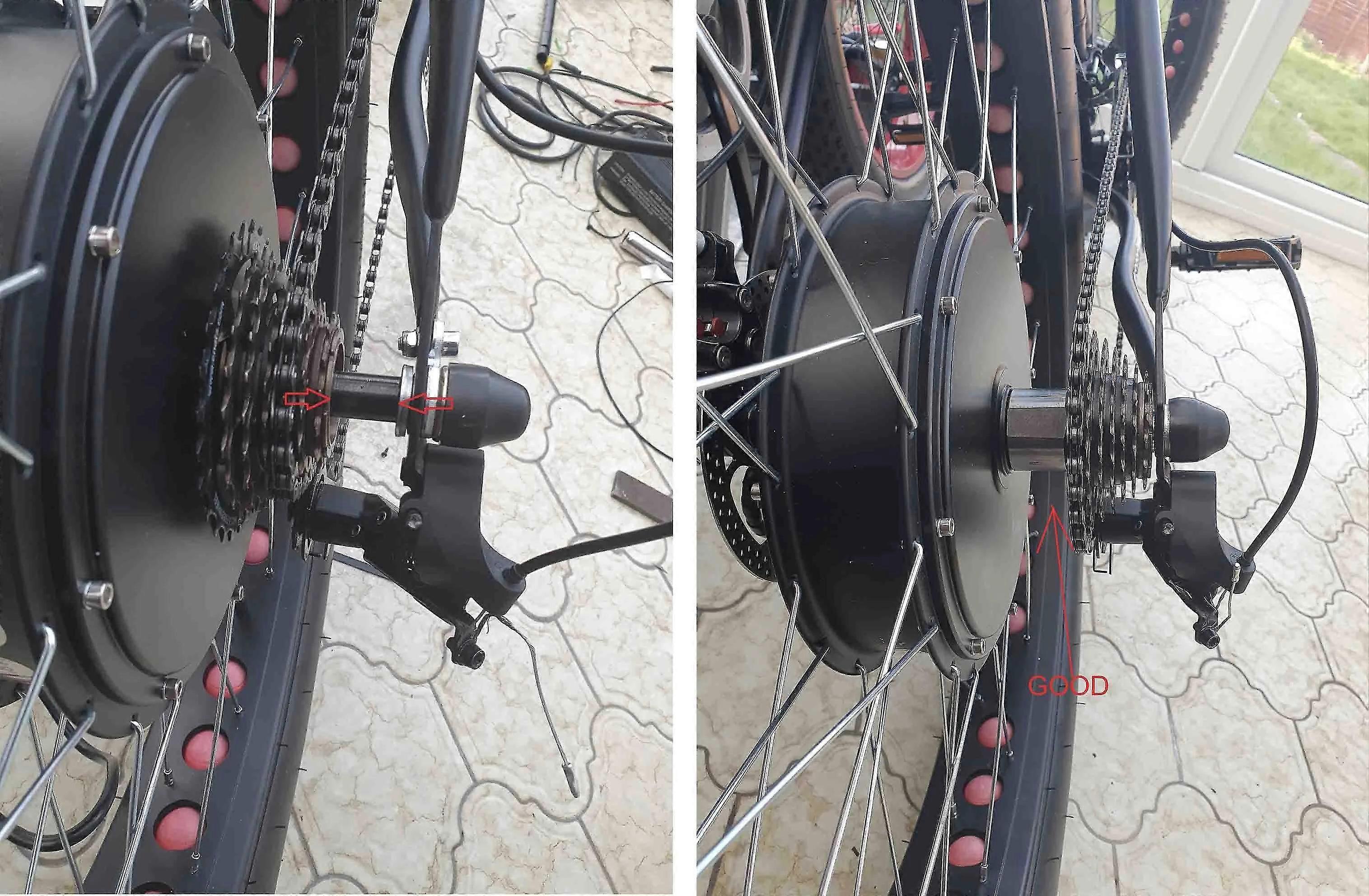 Electric Bike Freewheel Adapter Thread-on Spacer That Positions A ...