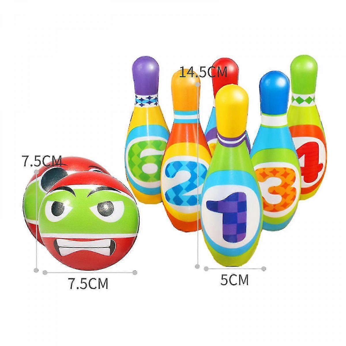 Bowling Play Set For Kids, Lightweight Suitable For Indoor And Backyard ...