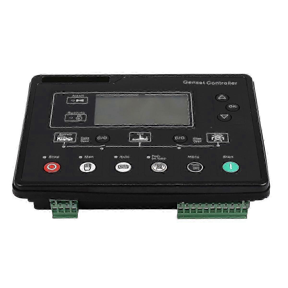 6120U AMF Generator Set Controller LCD Automatic Start Genset Ats Control Box Terminal Charge ...