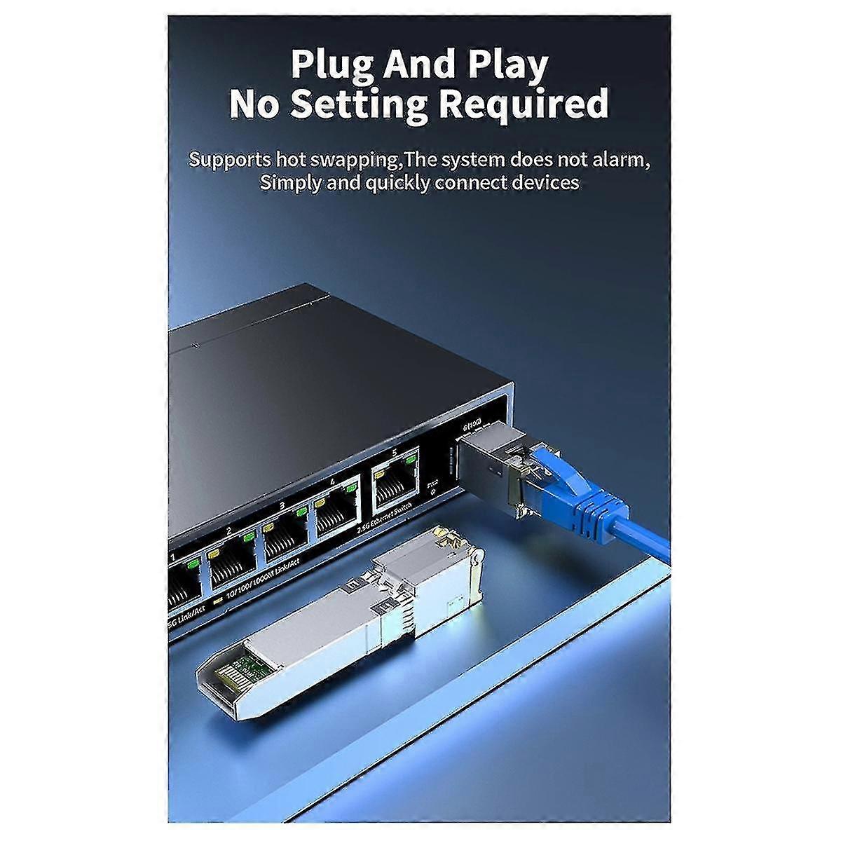 2024 10G SFP+-modul 10GbE SFP-kopparmoduler Optisk port Vänd dig till ...