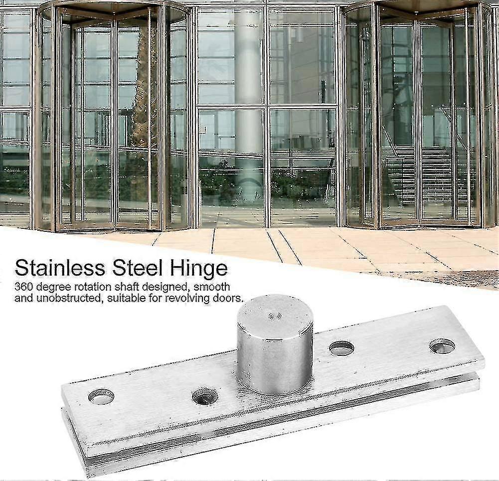 2 Pack 360 Degree Revolving Door Hinges Stainless Steel Fixed Weighted ...