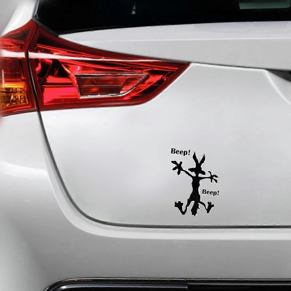 Dent Fix Car Decal - E Cartoon Coyote Splat Hitting Wall Door Cars ...
