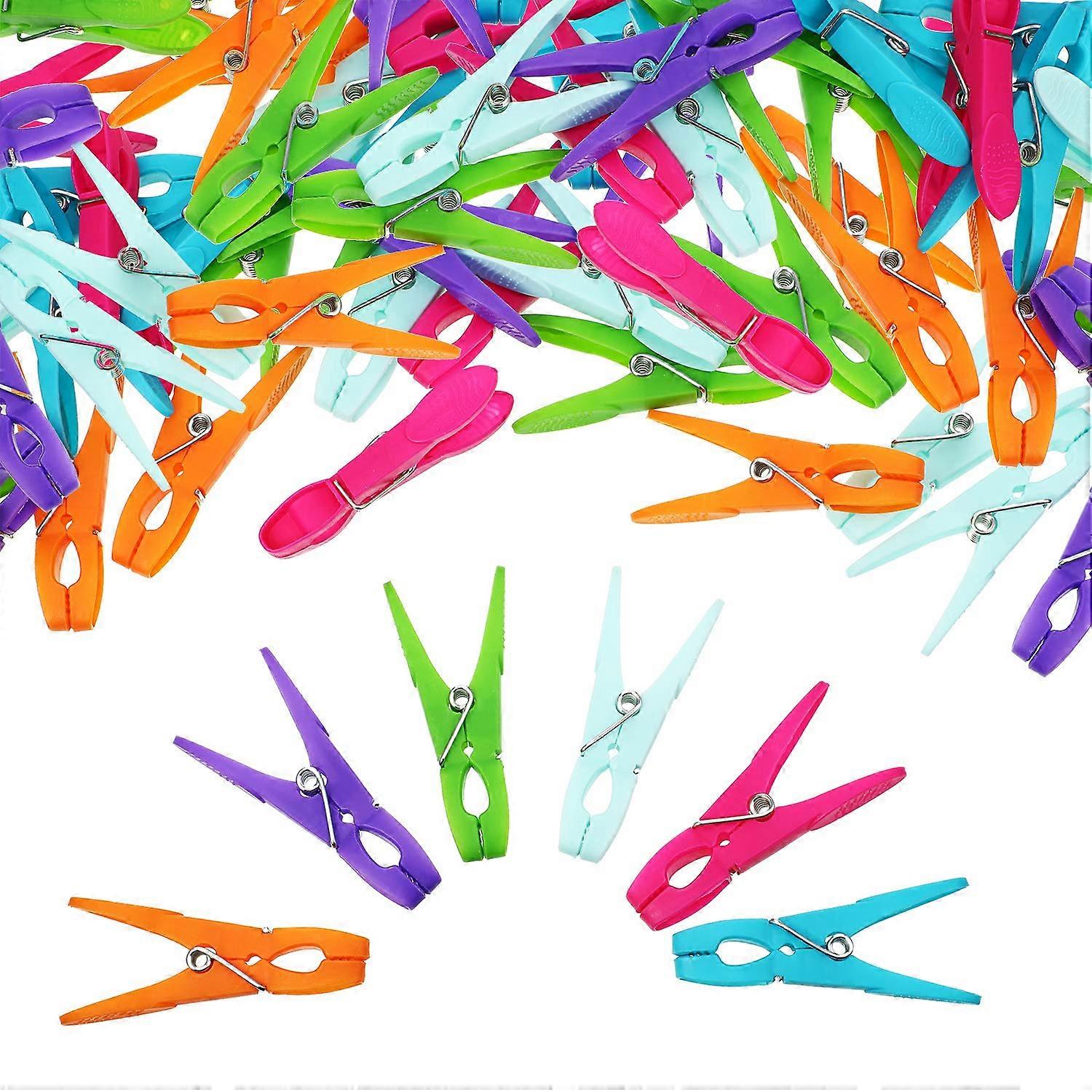 48 Pieces Washing Line Pegs Clothes Pegs Strong Clothes Pegs Clothespin ...