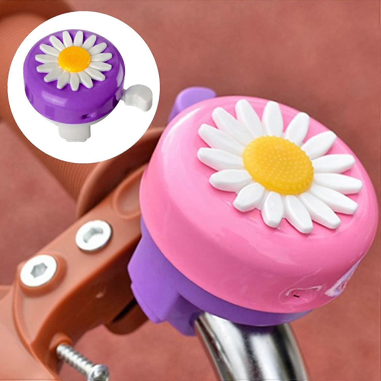 2 Pcs Children's Bicycle Bells, Flower Bicycle Bells, Cute Toddler ...