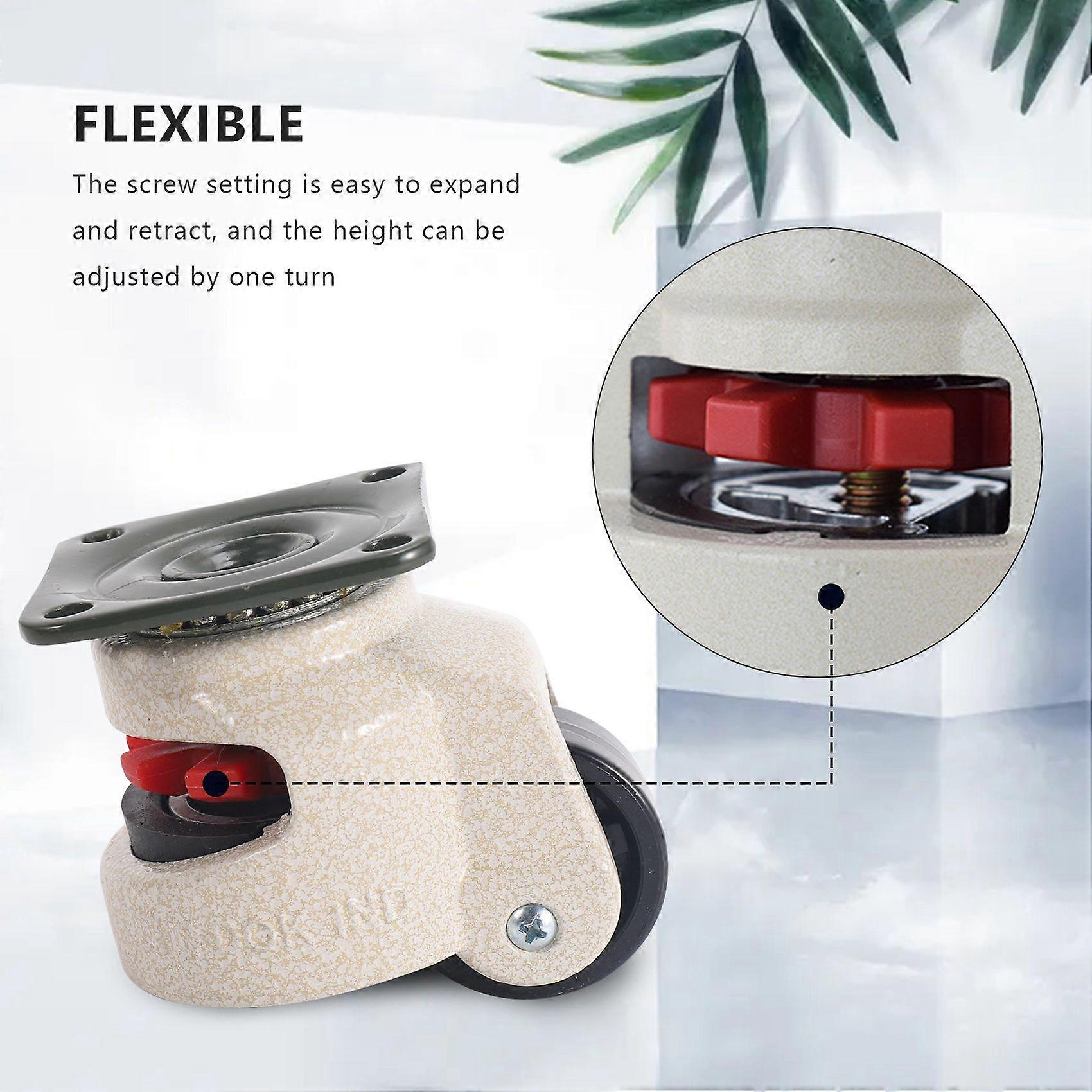 4 Pcs Retractable Leveling Casters Industrial Machine Swivel Caster ...