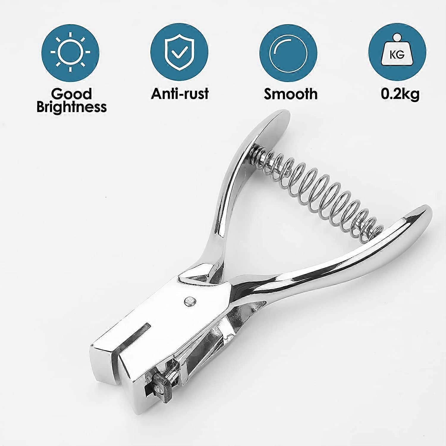 Hole Punch Slot Punch Badge Hole Punch for ID Cards,Hand Held,No Burrs ...