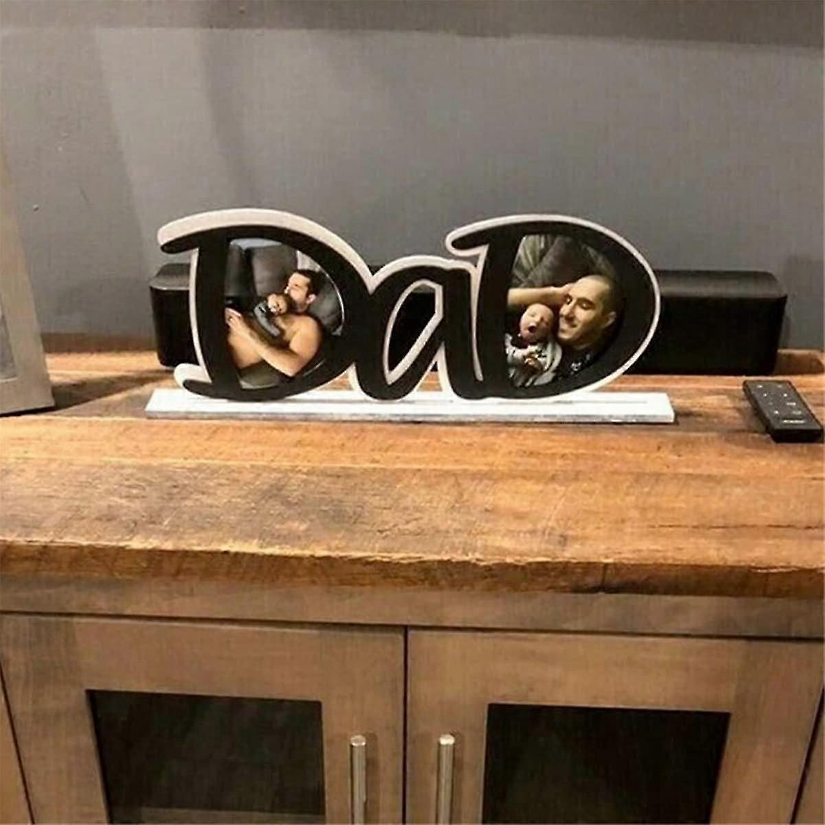 Father's Day Photo Frames Dad Letter Shape Picture Frame Photo For ...